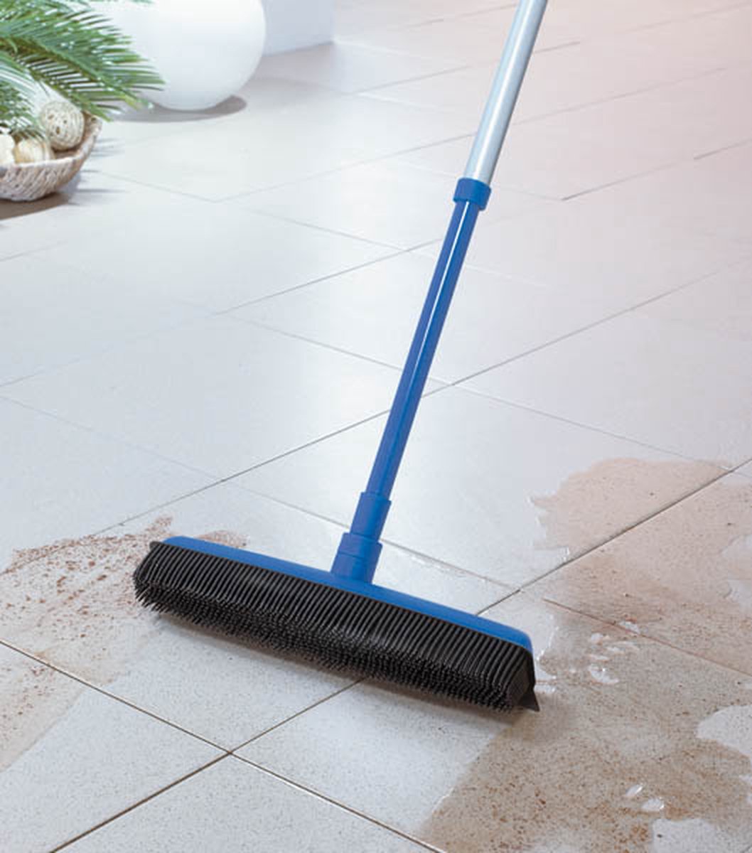 3-delige set - Stoffer en blik - Verstelbare bezem 76-130 cm | bol.com