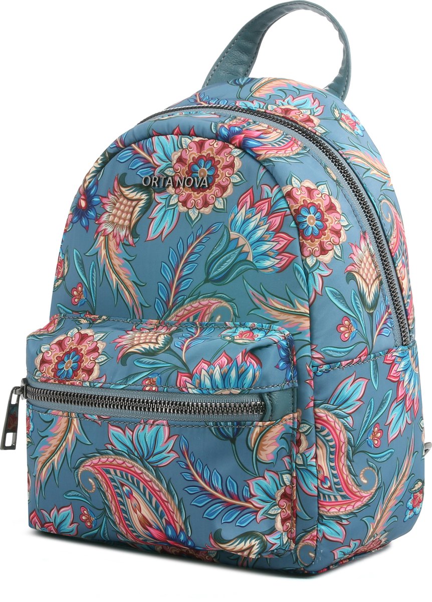 Orta Nova Imperia Mini Backpack Smoke Blue - Mini rugzak - Blauw- Dames ...