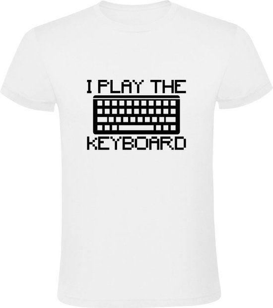 I Play The Keyboard Heren T-shirt | toetsenbord | computer | pc | ICT ...