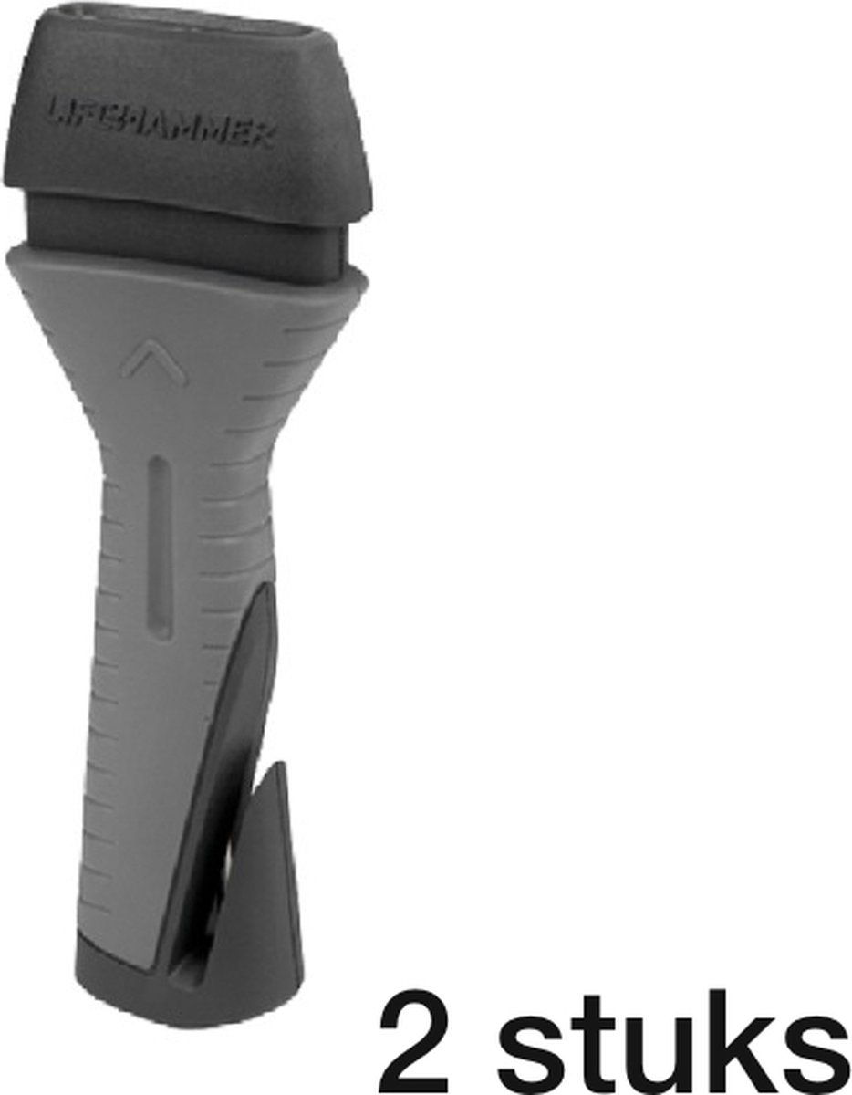 Lifehammer Evolution PRO - Houder ZWART GRIJS - Veiligheidshamer - 2 ...