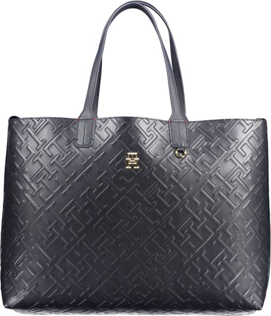 Tommy Hilfiger Iconic Dames Shopper Kunstleer - Blauw | bol