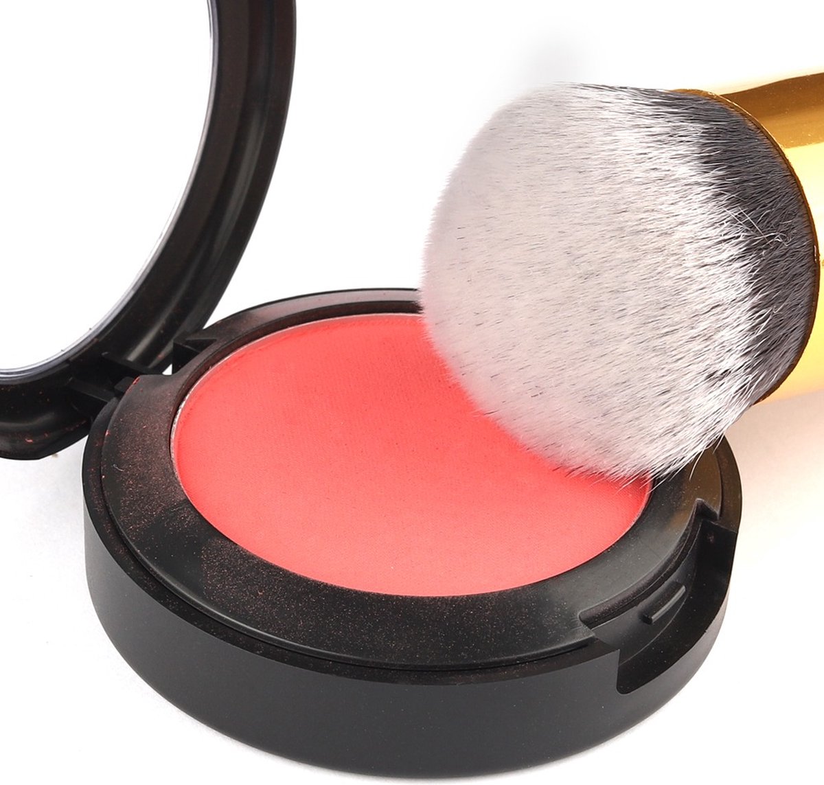 Make-up Kwast voor Blush – Kwast met Korte Haren – Roze | bol.com