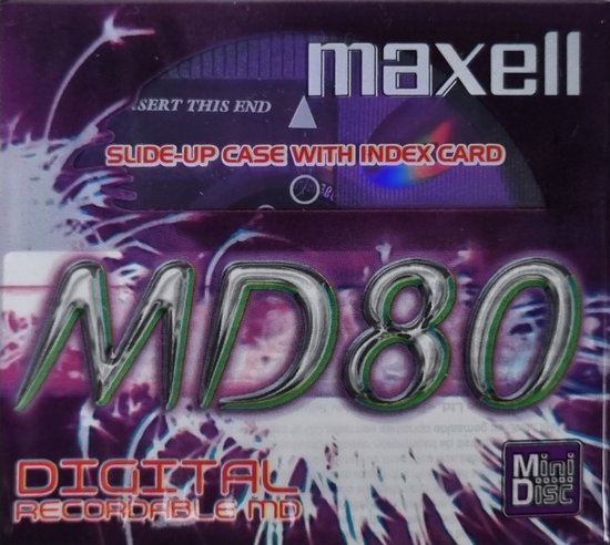 Maxell MD80 Purple Minidisc | bol.com