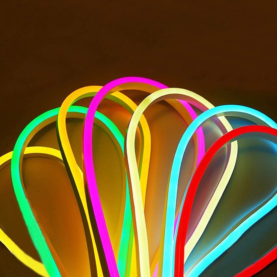 RGB LED Neon Flex 230V - 3 Meter - 14.4 Watt/m - Waterdicht IP67 - met ...