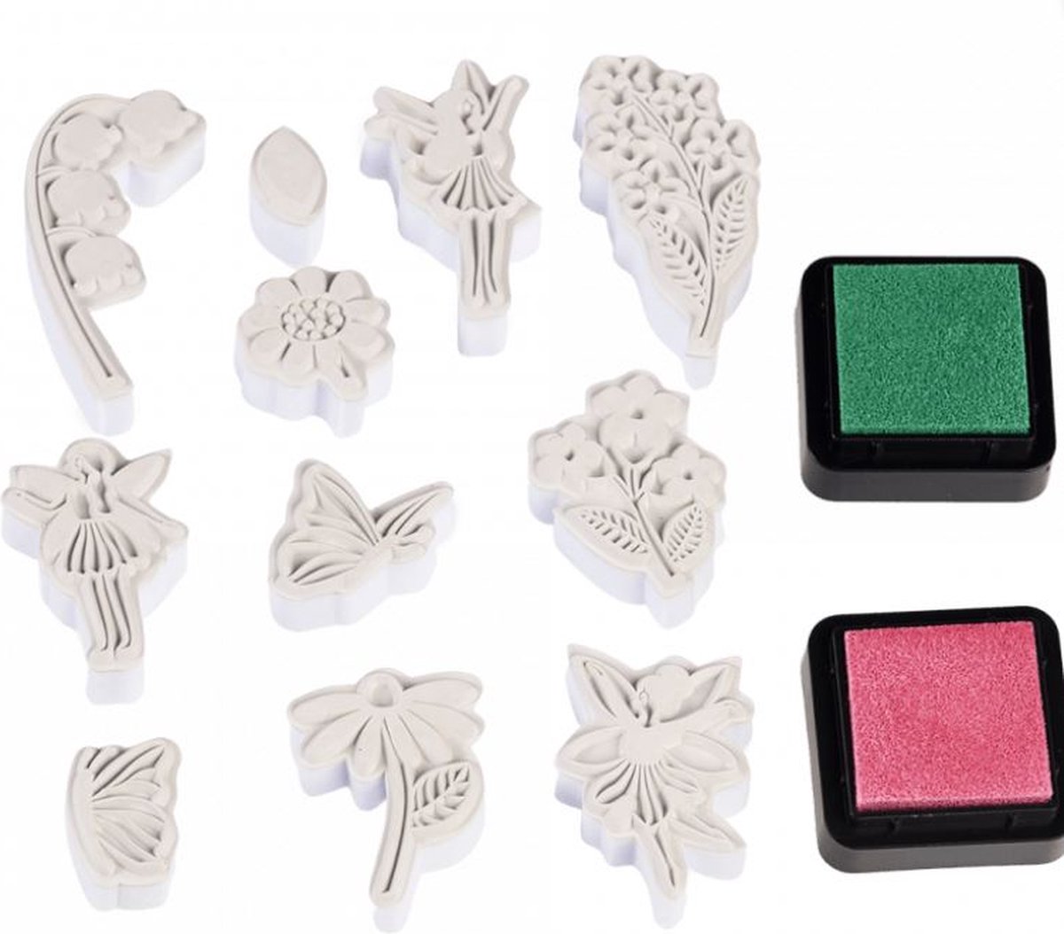 stempelset Fairies in the Garden Elfje 10 rubber stempels - met ...