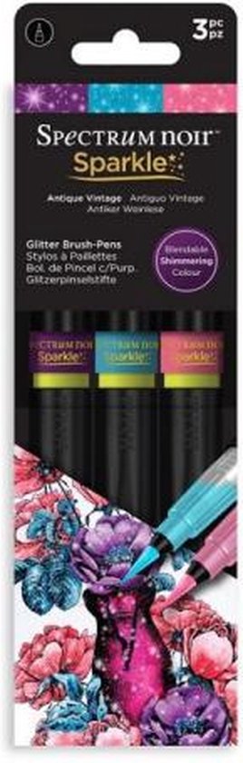 Spectrum Noir alcohol marker Sparkle 3 Pen Sets - Antique Vintage | bol