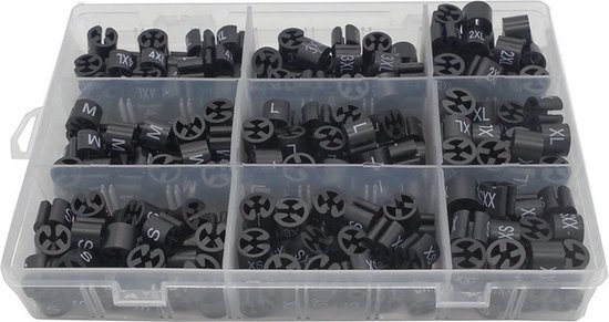 Maataanduiding kleding - Maten ringen voor kledinghangers - 270 stuks ...