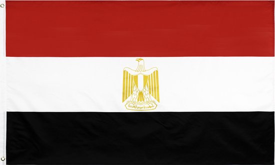 SAMIYA - Drapeau égyptien - Drapeau égyptien - 90 x 150 cm. | bol.com