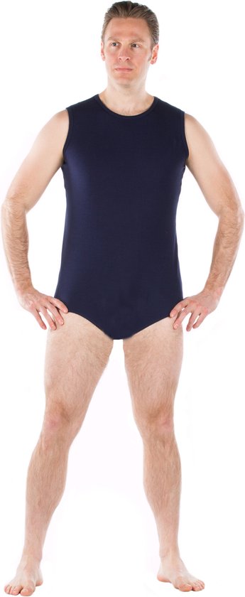 Body / romper voor volwassenen | drukknoopsluiting kruis | Blauw (dames ...