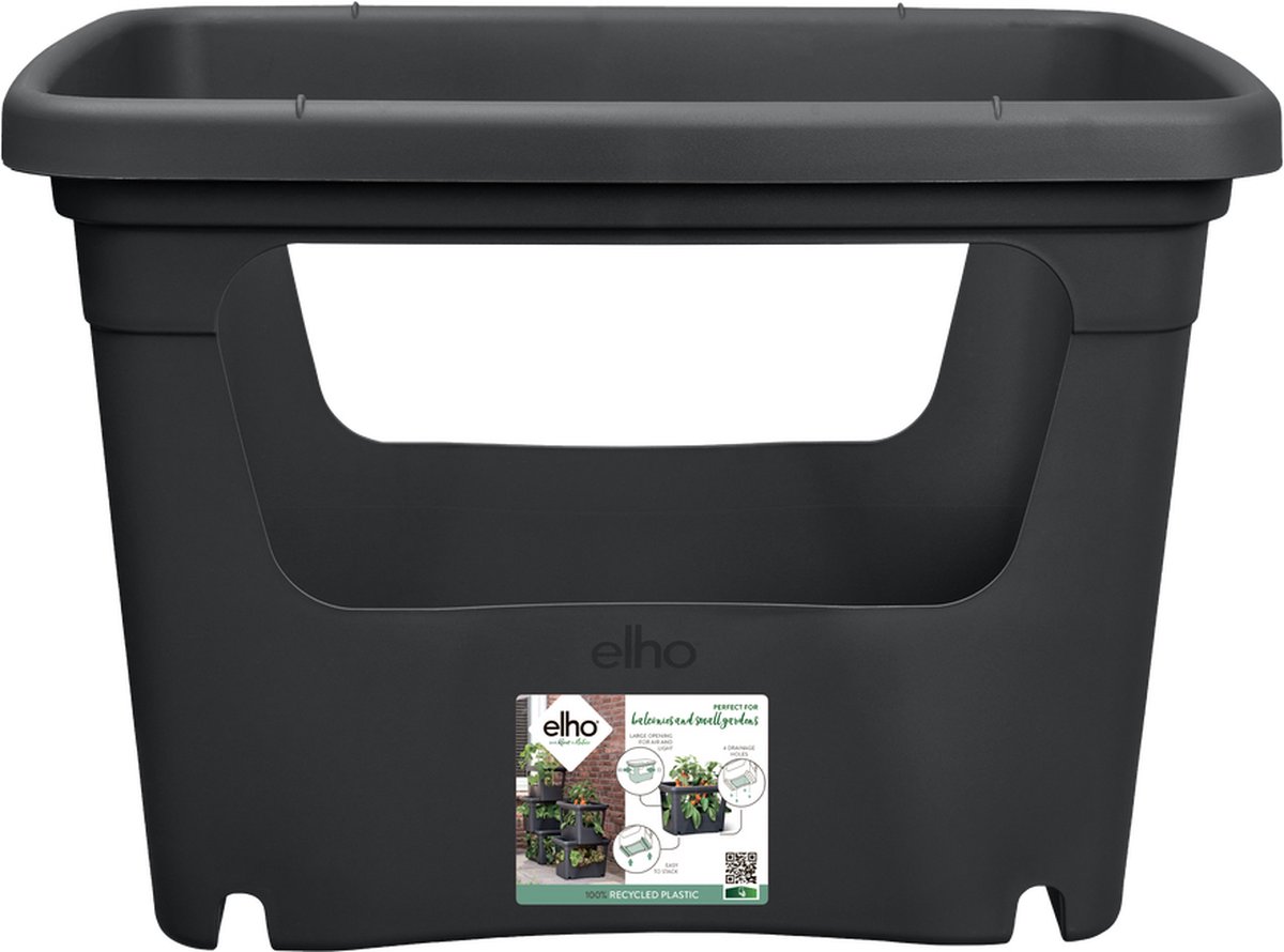 Elho Green Basics Stack & Grow 50 - Plantenbak voor Buitenkweken En ...