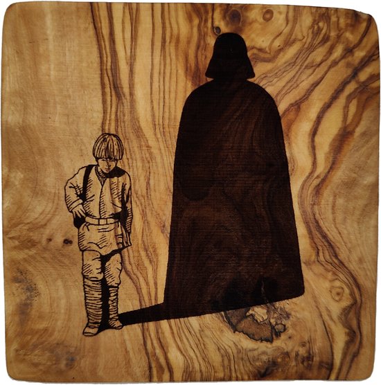 Olijf hout - Onderzetters - 4 stuks - Star Wars - Darkside thema | bol.com