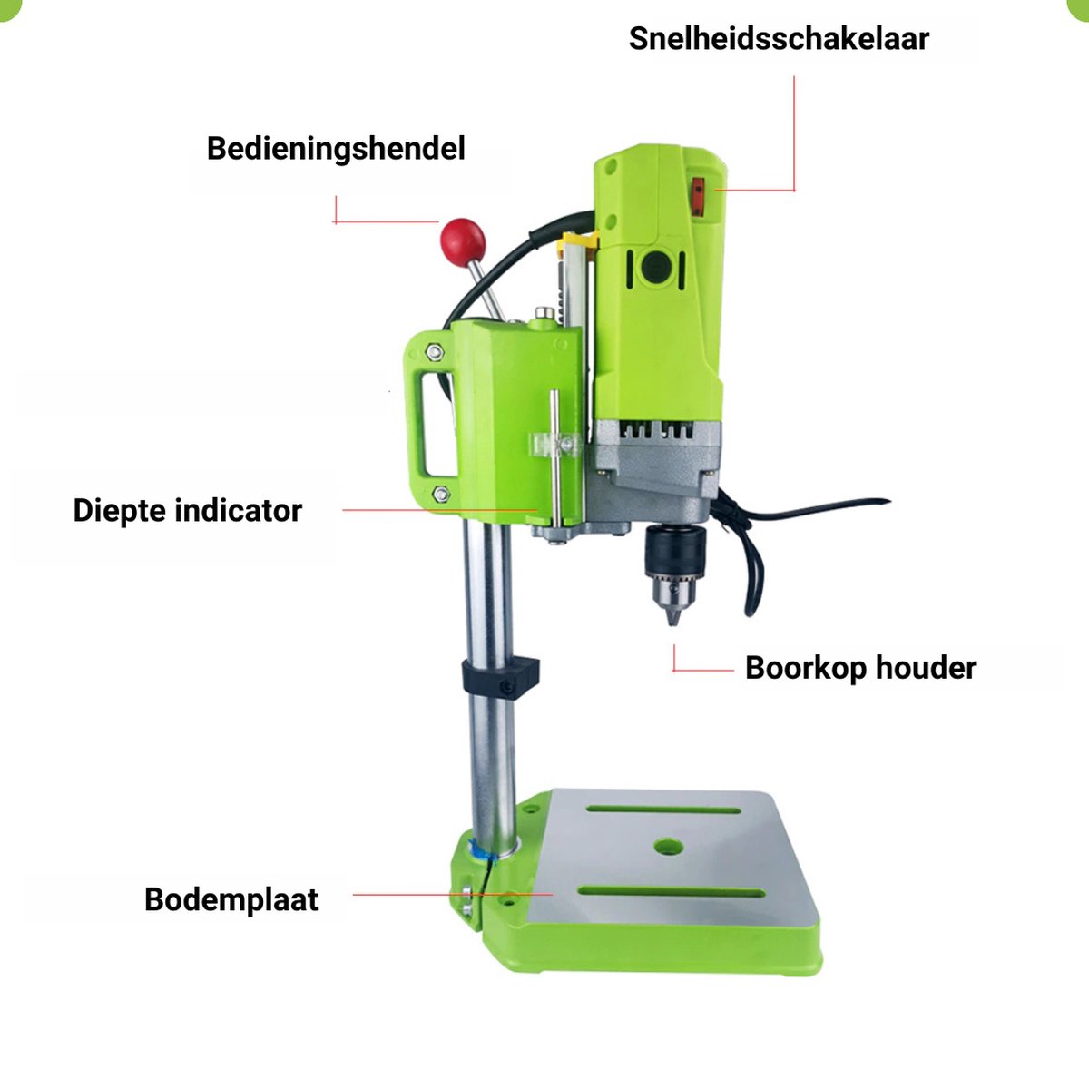 Kolomboormachine - Kolomboor - Tafelboormachine - Tafelboor - 710W - 6 ...