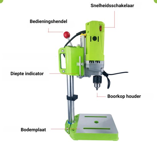 Kolomboormachine - Kolomboor - Tafelboormachine - Tafelboor - 710W - 6 ...