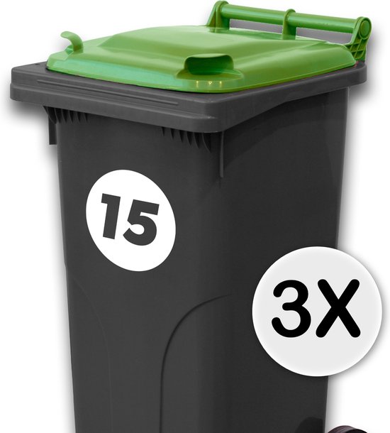 Container sticker – Set van 3 Container stickers - Rond - kliko ...