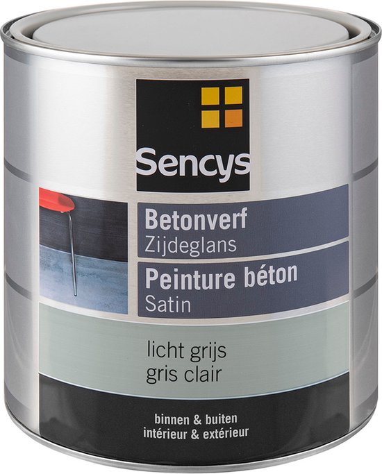 Sencys Betonverf Zijdeglans Licht Grijs 2.5L | bol