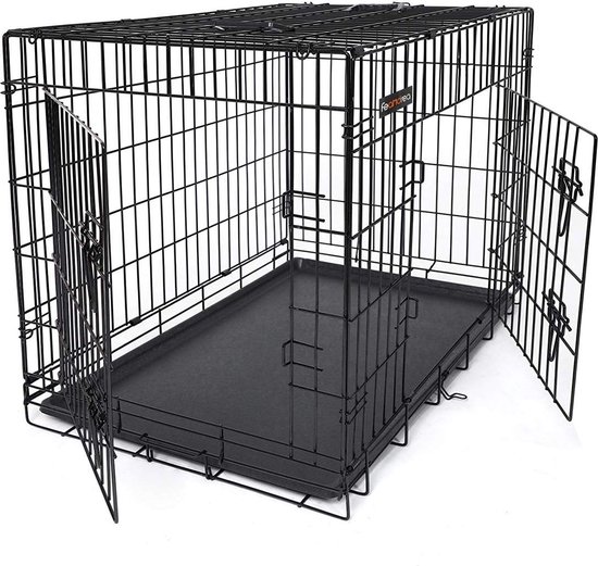 Hondenbench XXL deluxe - Bench voor honden - Opvouwbaar - Zwart ...