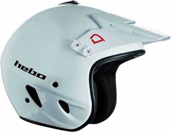 HEBO Trial Zone Open Helm Van Polycarbonaat -White XS | bol.com