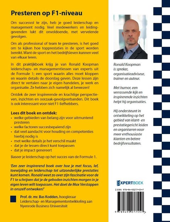 Presteren op F1-Niveau, Ronald Koopman | 9789493277557 | Boeken | bol