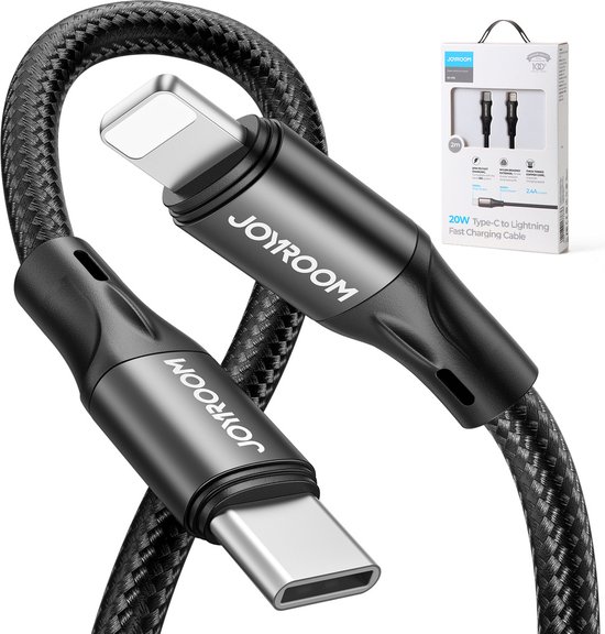 Sterke USB-C naar Lightning kabel 1 Meter - Stevige USB-C naar ...