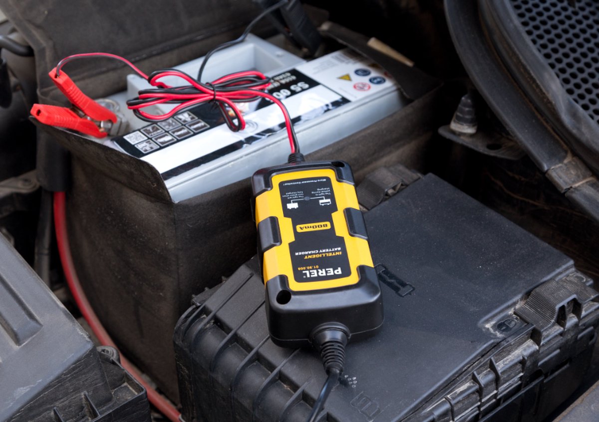 Perel Acculader/druppellader, 12 V loodzuuraccu's, met ...
