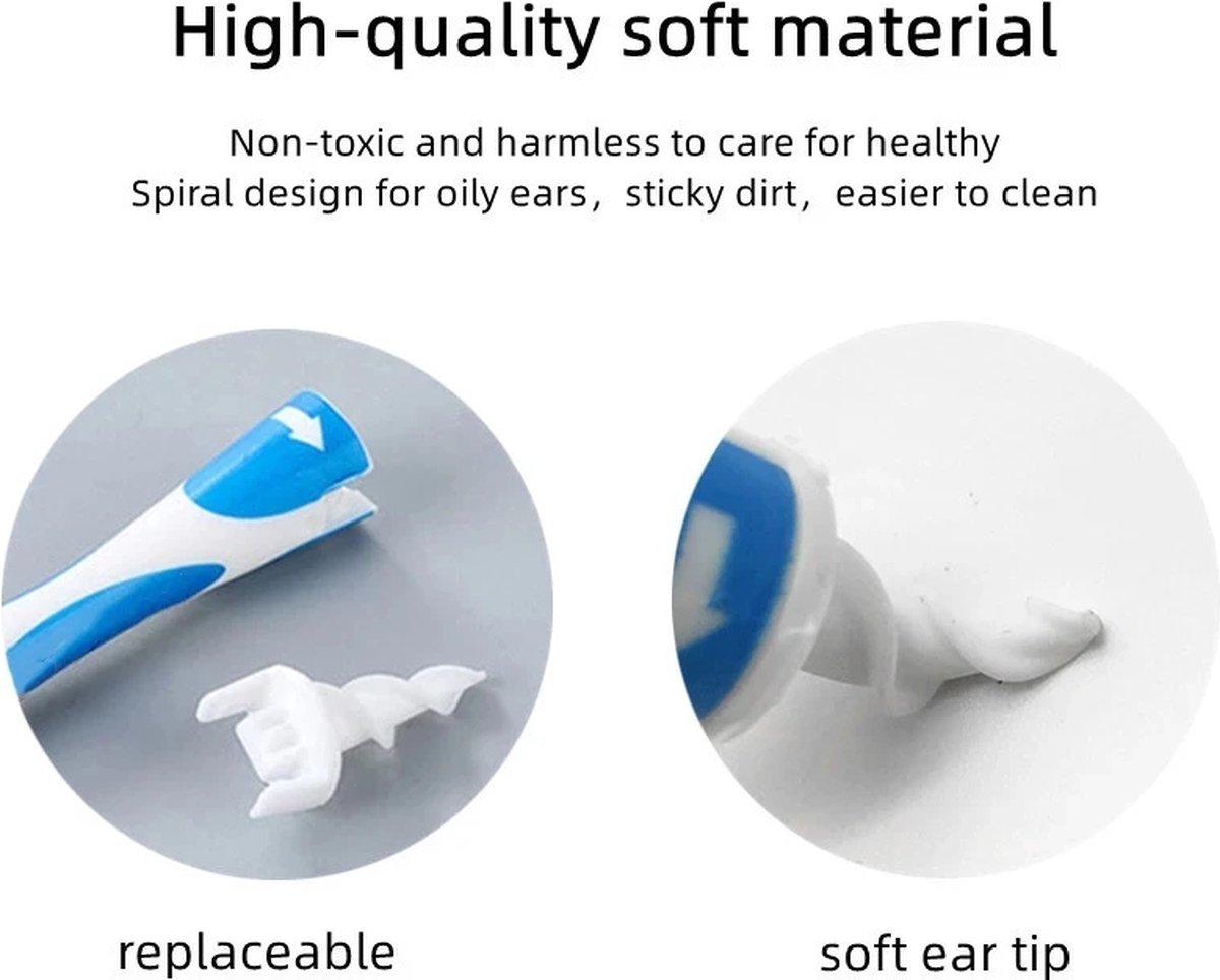 Oorsmeer Verwijderaar - Spiraalvormig – Oorreiniger – Ear Wax Cleaner ...