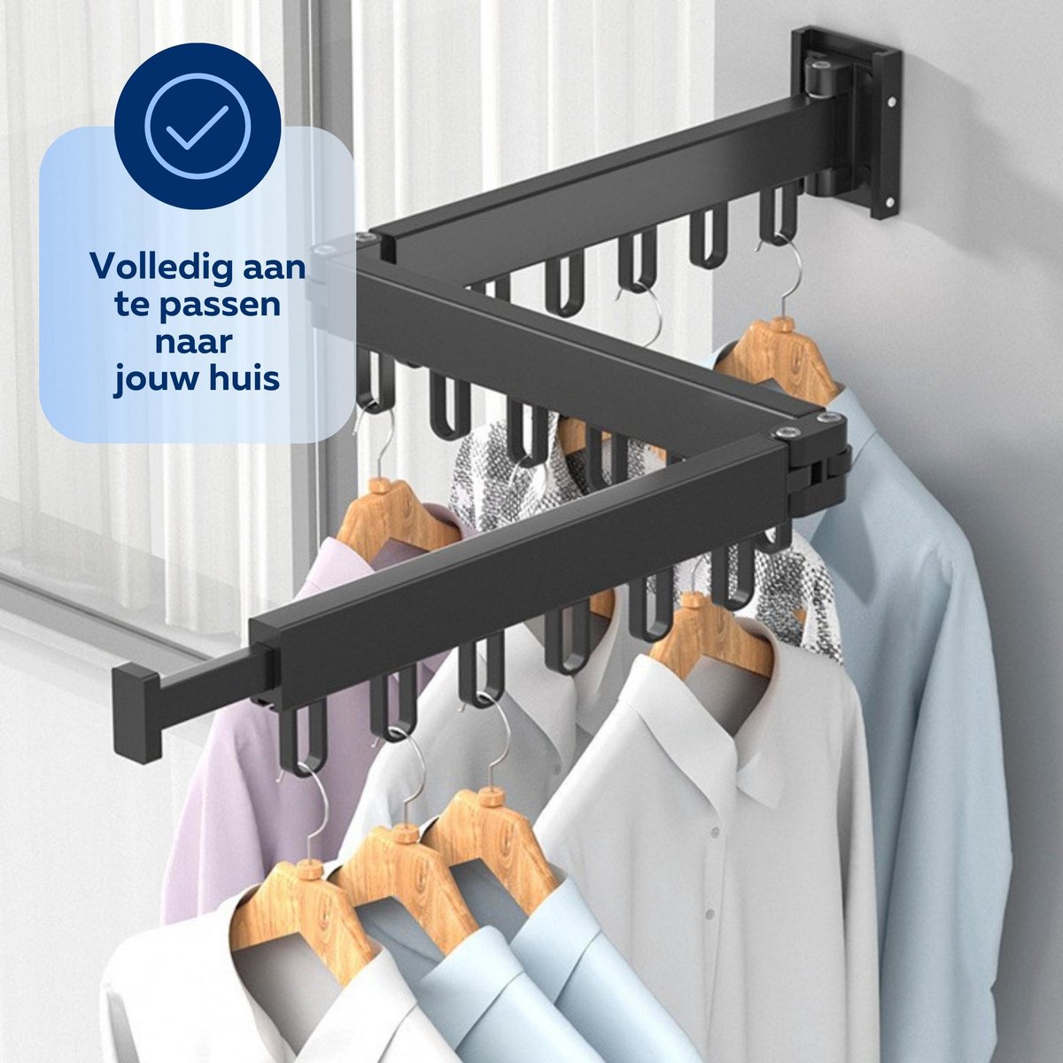 Cosia Droogrek - Wanddroogrek - Wasrek - inklapbaar droogrek - droogrek ...