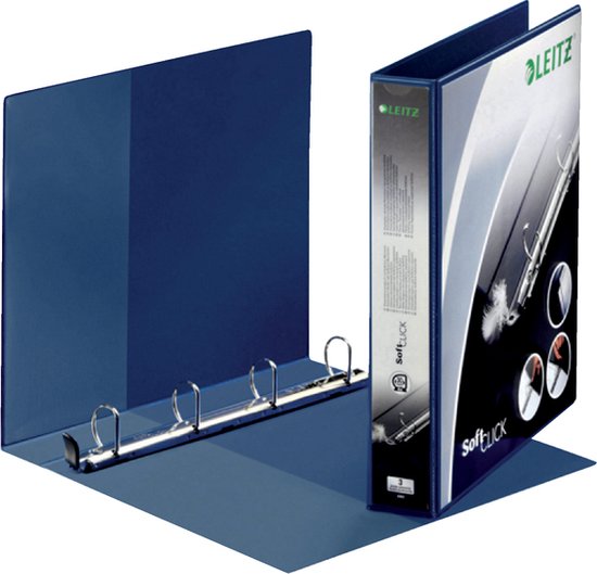 Ringmap Leitz 4-ringen van 30mm D-Ring Blauw | bol