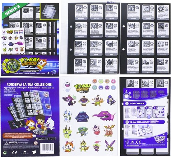Yo-kai Watch Medallium Collection Book Pagina's- 3 seizoenen set ...