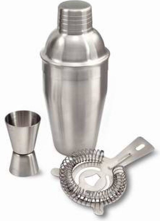 RVS Cocktail Shaker set Don Juan | bol