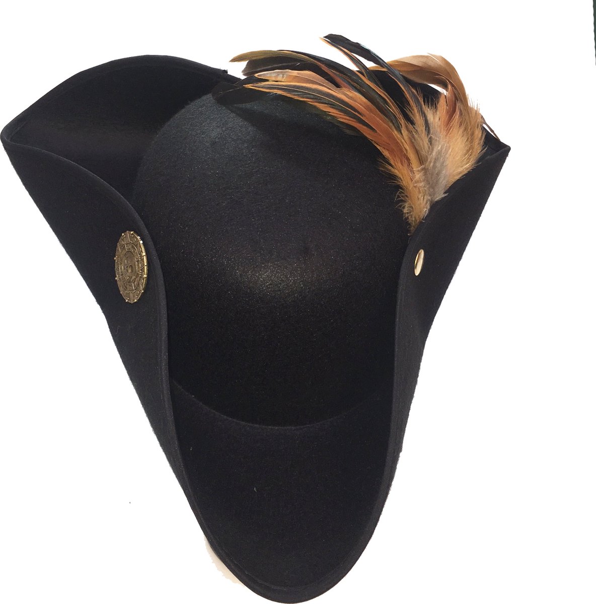 piratenhoed Captain Blood met piraten dubloen - piraten hoed zwart ...