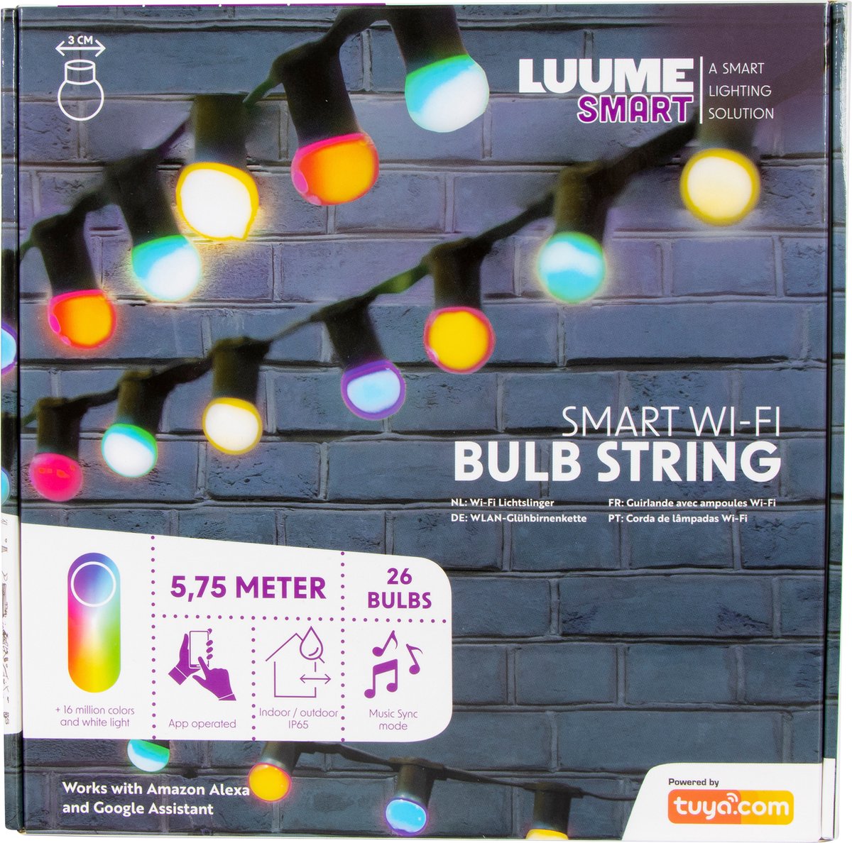 Smart Led Lichtsnoer - Slimme RGB Lichtslinger voor Buiten en Binnen ...