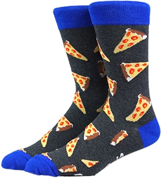 Pizza sokken met tekst 'Bring me some pizza' maat 38-43 - Cadeau tip ...
