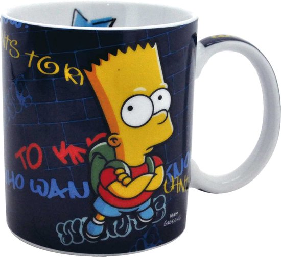 The Simpsons - Bart Simpson - Who wants to know - mug /tas/mok - 320 ml ...