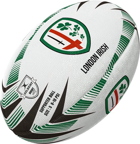 Gilbert Rugbybal Supporter LONDON IRISH - maat 4 | bol.com
