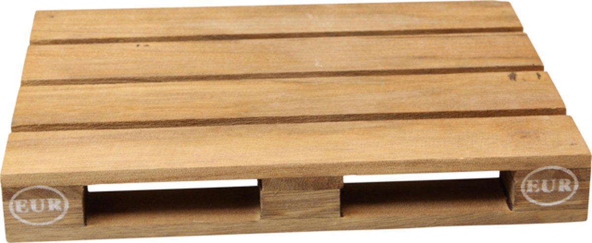 Pallet - mini - Hout - 18.5x13.5x2.3cm - naturel - 10 stuks | bol.com