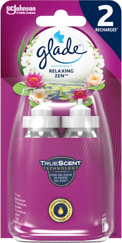 Glade Sense & Spray Relaxing Zen 2 x 18 ml | bol