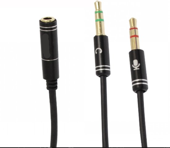 Ezra AUX stereo cable 3.5 mm female to 2x3.5mm jack male connector ...