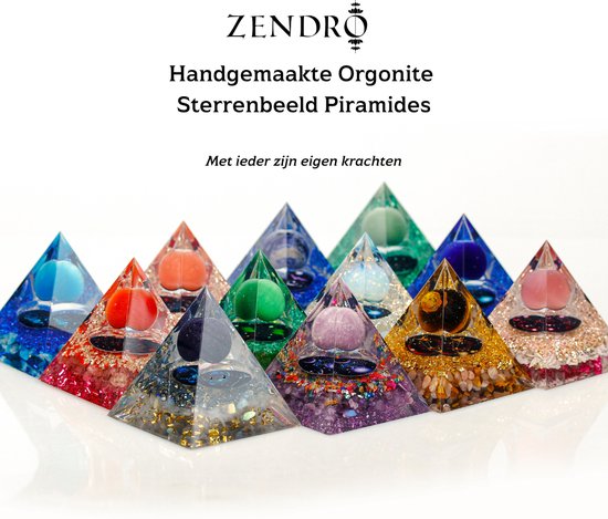 Zendro - Orgonite Piramide - Tweeling Sterrenbeeld - Lapis Lazili ...