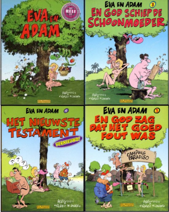 Eva en Adam Strippakket (4 strips) [stripboek, stripboeken nederlands ...