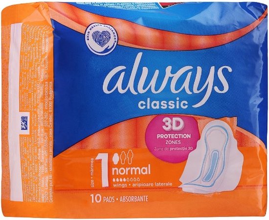 Always Classic Normal met vleugels - Voordeelverpakking 4 x 10 stuks | bol