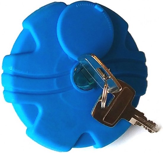 Tankdop met slot - 91mm - Blauw | bol