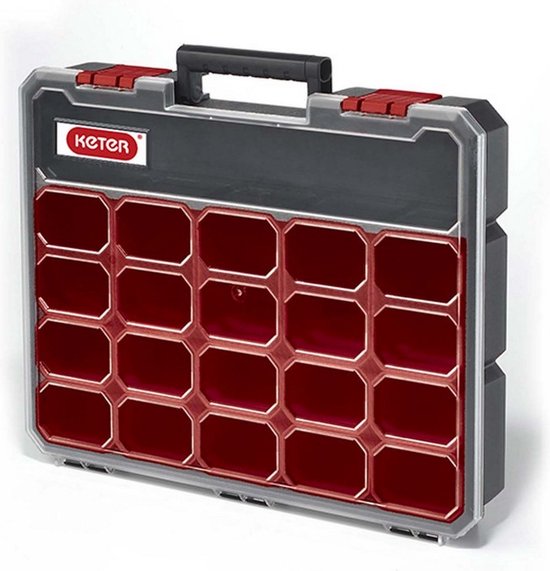 Keter Organizer 16" sortimentsdoos 42 x 33.4 x 70 cm antraciet met ...