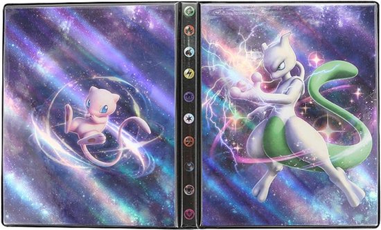 DoCard© Pokemonkaarten verzamelmap - Pokemonkaarten binder - Mewtwo ...