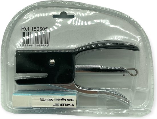 Metalen Zwarte Nietmachine met 500 Nietjes - Compleet Set | bol