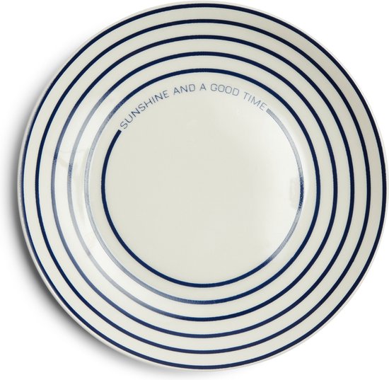 Riviera Maison buffetbordje, bord strepen - Shoreline Side Plate ...