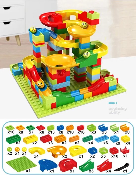 DBD Products - Lego blokjes bouwpakket - Knikkerbaan - Speelgoed. | bol.com