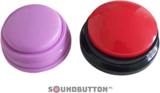 Rode knop - luxe soundbutton recordable, praatknop rood | bol