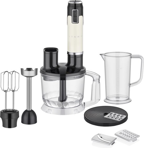 Sinbo - 5-in-1 Premium Staafmixer Set -Blenderset met Foodprocessor ...
