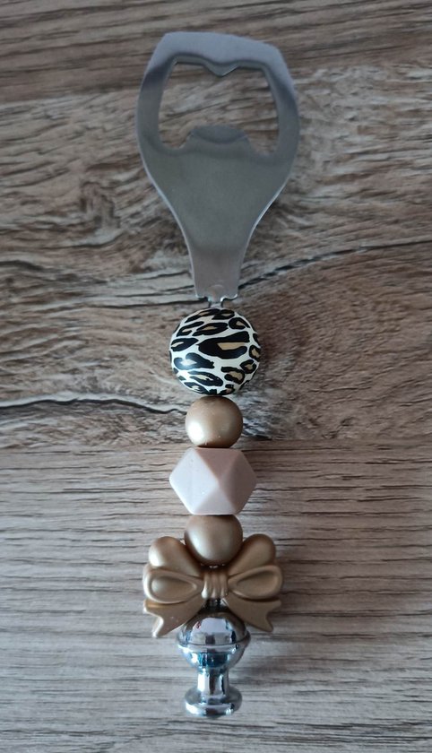 Flesopener met Kralen - Flessenopener RVS - 1 stuk - Gepersonaliseerde ...