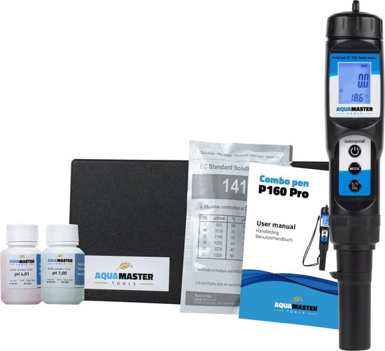 Aqua Master Tools Combo pen P160 pH, Ec, PPM, TDS, Temp | bol